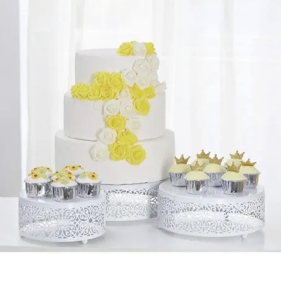 Party Supplies | Brand New Set Of 3 Round Metal Cake Stands | Poshmark